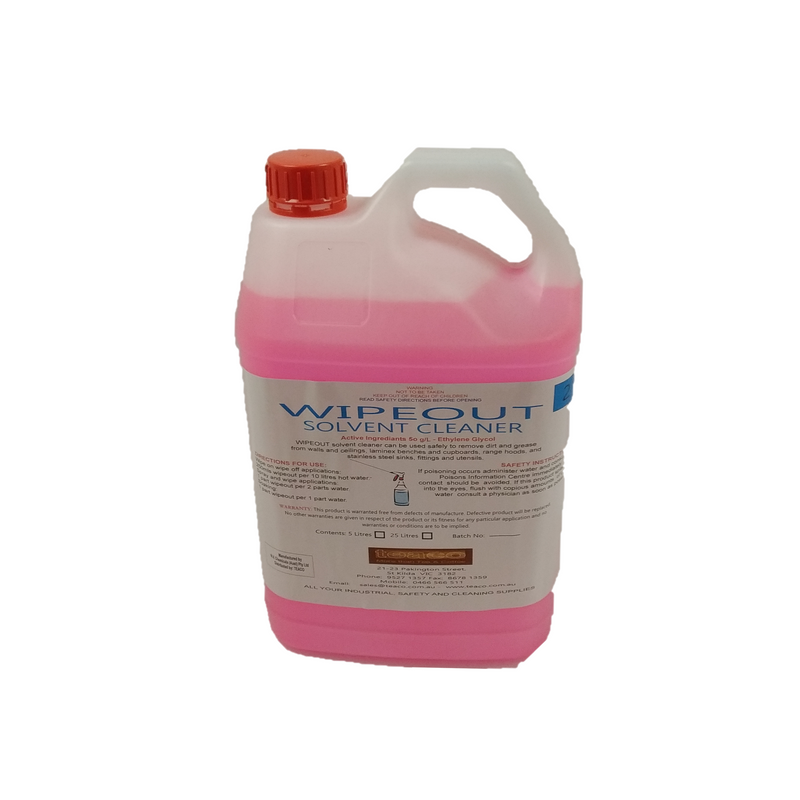 WipeOut ‘Spray n Wipe’ Multi-Purpose Solvent Cleaner (5l/25l) – Teaco ...
